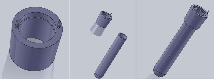 Heater protection tube assembly for degassing equipment